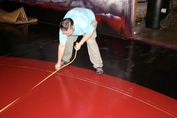 How to Apply a Circle Line on a Resilite Wrestling Mat
